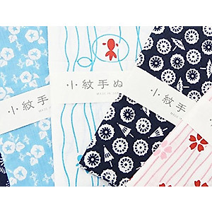 MIYAMOTO Japanese Traditional Towel "Tenugui" Small Pattern 5 type set Basic pattern-3