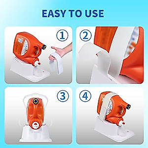 Detergent Laundry Cup Holder for Dispensing Soap, Drip Cather with Angled Downward for Easy Pouring from Big Containers - 12"x8.2"x5.5" (2 Pack)