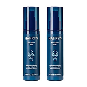Harry's Post Shave Mist, Alcohol-Free Formula made with Aloe, Eucalyputus, and Tea Tree, 3.4 Fl. Oz, Pack of 2