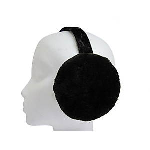 FursNewYork Black Sheared Beaver Earmuffs