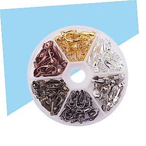 COHEALI 72 Pcs Non- Pierced Ears Ear Ring Non- Pierced Earring Clips Aretes Ear Clips Clip- on Earring Base DIY Earring Clips Inears Jewelry Accessories Non-Piercing Jewelry Material Boxed