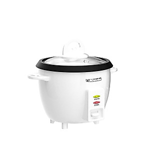 Mishcdea Rice Cooker 10 Cups Uncooked & Food Steamer (20 Cooked), Electric Rice Cooker Fast Cooking With Keep Warm, Removable Non-stick Pot, All-In-One Cooker for Grains, Soups, Oatmeal or Veggies - Black