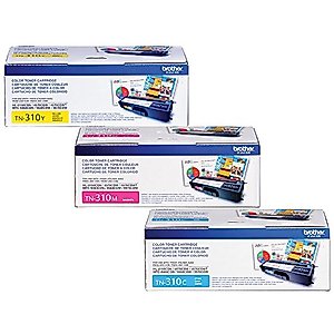 Brother TN-310 Standard Yield Toner Cartridge Set Colors Only (CMY)