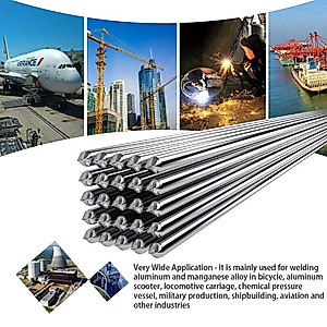 Solution Welding Flux-Cored Rods No Flux Required, Super Low Melting Point Stonger Than Parent Metal Excellent Corrosion Resistance(10PCS)