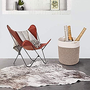 Goodpick Tall Cotton Rope Woven Basket and XXXL Large Laundry Basket Nursery Storage Bin With Handles