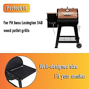 GRISUN Side Table Shelf for Pit Boss Lexington 540 Grills, Heavy Duty Steel Grill Accessories for Pit Boss Lexington - 71505 PB500LX1 Wood Pellet Grill