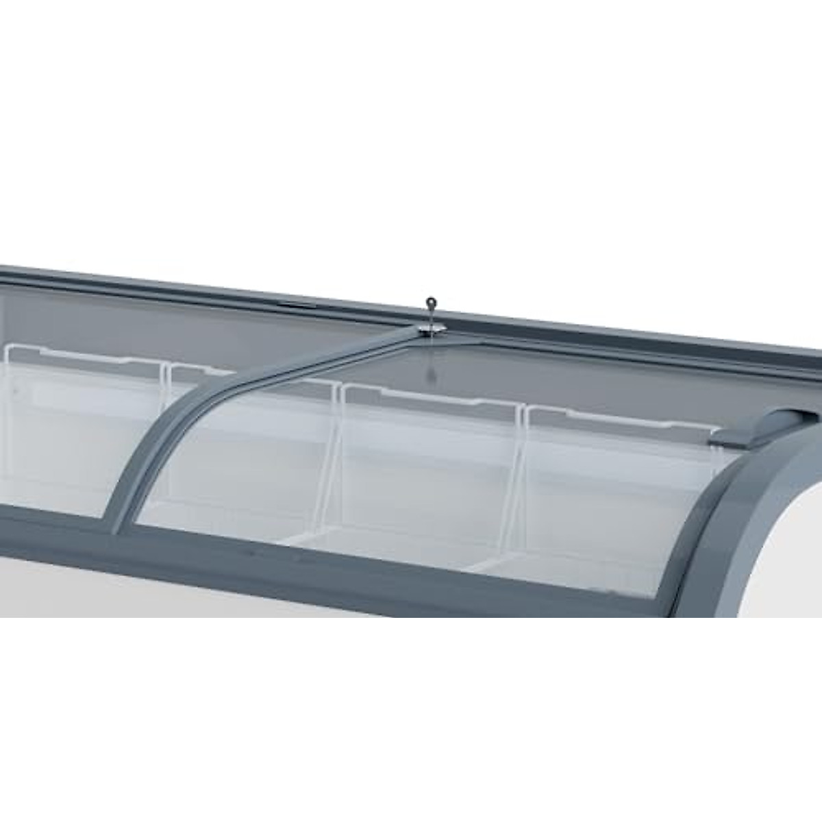 KoolMore KM-ISCF-58MD 58-inch Manual Defrost Island Chest Freezer with 14 cu. ft. in White, ETL Listed