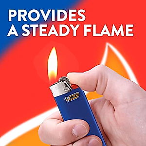 BIC Pocket Lighter, Special Edition Good Vibes Collection, Assorted Unique Lighter Designs, 8 Count Pack of Lighters