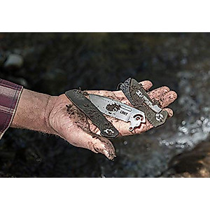 COLUMBIA RIVER KNIFE & TOOL CRKT Homefront Aluminum Folding Pocket Knife: Take Apart Field Strip, Satin Blade, Flipper Open, Liner Lock, Aluminum Handle, Deep Carry Pocket Clip K270GKP