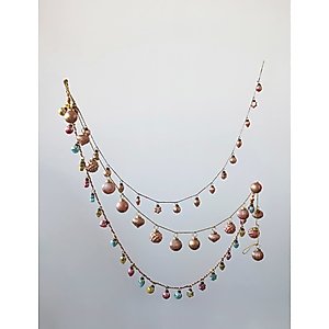 Creative Co-Op Mercury Glass Ball Ornament Garland
