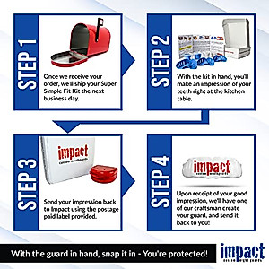 Impact Custom Professional MMA/Boxing/Muay Thai Mouthguard (Black)