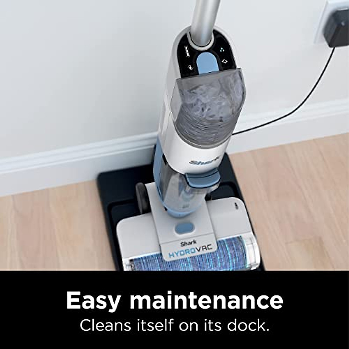 Shark WD201 HydroVac Cordless Pro XL 3-in-1 Vacuum, Mop & Self-Cleaning System with Antimicrobial Brushroll* & Solution for Multi-Surface Cleaning, for Hardwood, Tile, Marble & Area Rugs, Pure Water