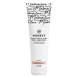 The Honest Company Honest Mama's Gotta Glow Face and Body Wash, 8 Fl Oz