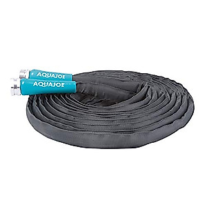 Aqua Joe AJFJH25-58-PRO FiberJacket Non-Expanding Kink-Free Garden, RV, Marine and Camper Hose, Ultra-Lightweight, Drinking Water Safe, ft, 25-Foot x 5/8-Inch