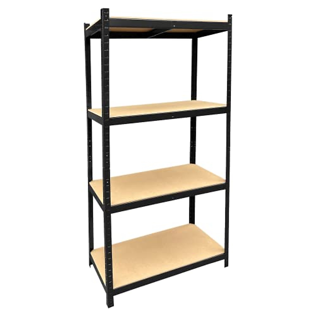 Garage Storage Shelves Heavy Duty Garage Shelving, Adjustable Metal Shelves for Storage, 4-Tier Metal Heavy Duty Shelving ,Multipurpose Storage Shelving Rack,63" Hx32 Wx16 D (Black)