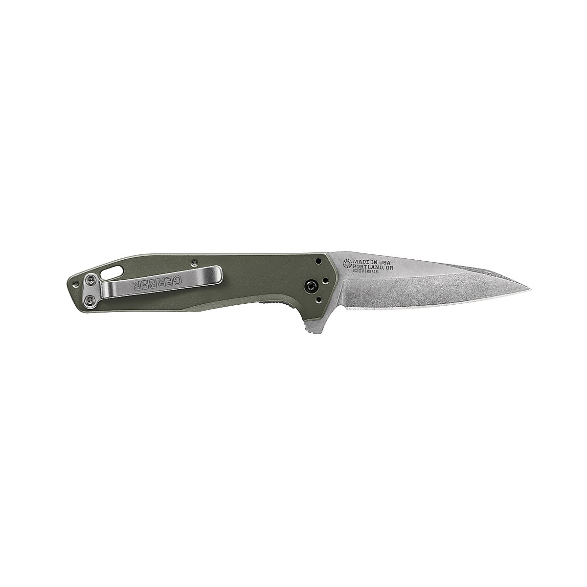 Gerber Gear Fastball - Folding Knife with Lock Release for EDC Gear - Flat Sage