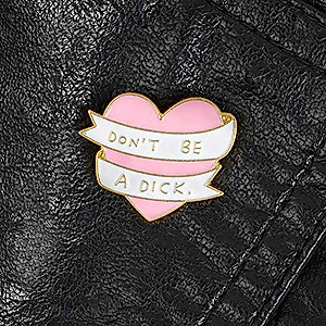 WAFUNNE Enamel Pin Cute Lady Badges Brooch Pink Heart