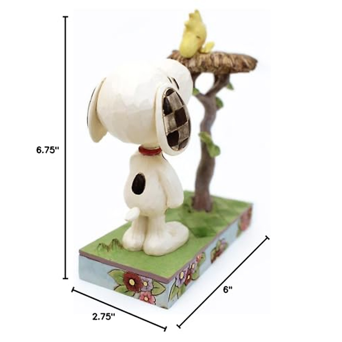 Enesco Peanuts by Jim Shore Snoopy with Woodstock in Nest Figurine, 6.75"