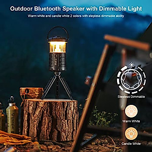 MIFA Portable Bluetooth Speakers, Loud Wireless Bluetooth Speaker IPX7 Waterproof with TWS, 38hrs Playtime, BT5.3, TF Card Slot for Camping, Travel and Jobsite, Black