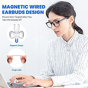 USB C Headphones for iPad Pro, Type C Wired Earphones Noise Cancelling Earbuds with Mic Stereo Volume Control for Samsung S23 Ultra S22 A53 Galaxy Z Flip 5 Pixel 7 7A 7Pro Tablet Fold OnePlus 11 10 9