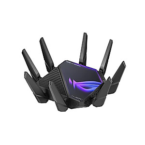ASUS ZenWiFi Pro ET12 AXE11000 Tri-Band WiFi 6E Mesh System (2 pack) and ASUS ROG Rapture GT-AXE16000 6GHz Quad-band WiFi 6E Extendable Gaming Router