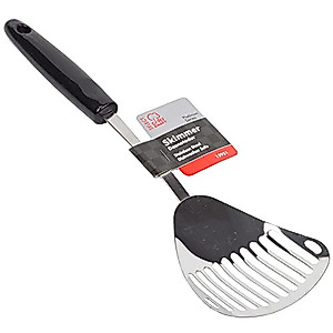 Chef Craft Select Slotted Sturdy Skimmer, 13 inch, Stainless Steel
