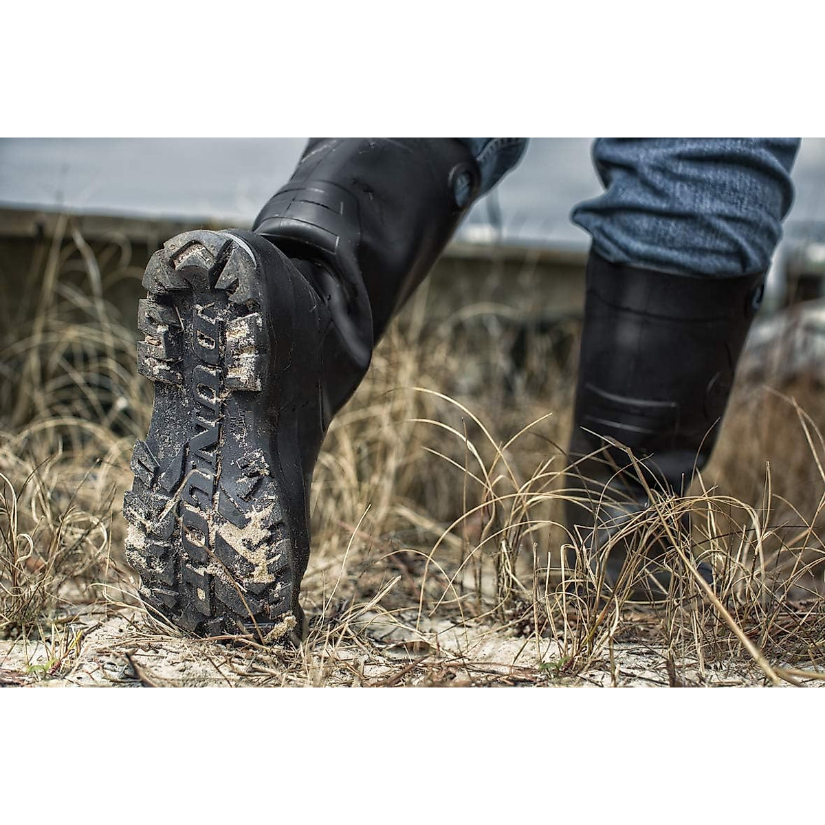 Dunlop Protective Footwear, Chesapeake plain toe Black Amazon, 100% Waterproof PVC, Lightweight and Durable, 8677577.10, Size 10 US