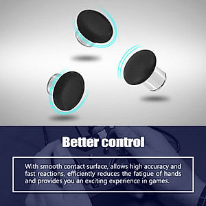 Bewinner Professional Replacement Button Kit with 3 Pairs of Top, Middle and Bottom and 2 Metal Buttons for/ONE Controller