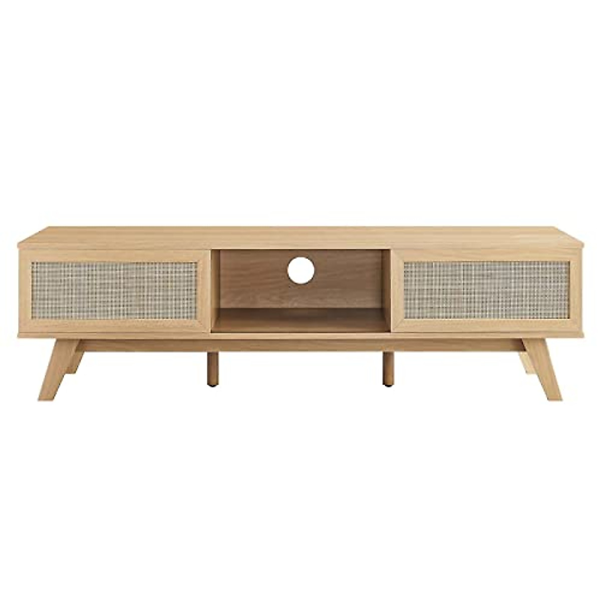 Modway Soma Rattan TV Stand, 60", Oak