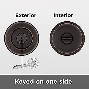 Kwikset Juno Entry Knob featuring SmartKey® in Venetian Bronze - 97402-737
