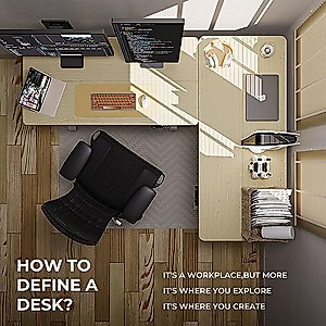 SOHOMACH Electric Standing Desk - Adjustable Height with Memory Preset, 48 x 24 Inches Ergonomic Design Home Office Standing Desk