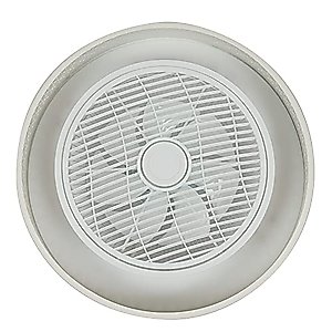 HAPPCUCOE Modern Ceiling Chandelier Flush Mount Ceiling Fan Light Dimmable LED Remote Control Chandelier White Bedroom Living Room Office 110V New