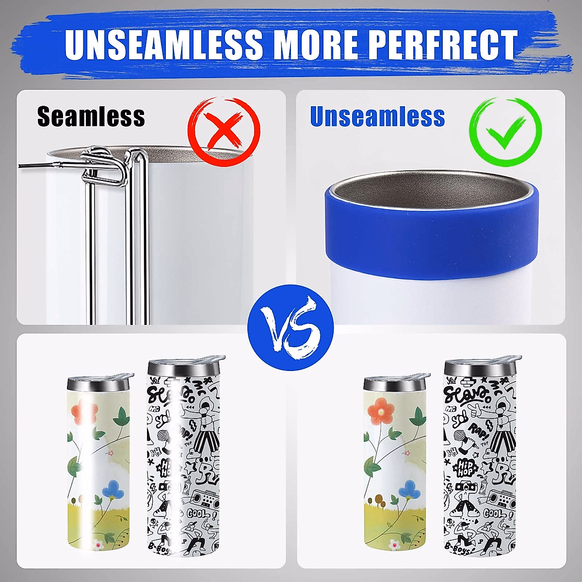 Silicone Bands for Sublimation Tumbler - 8Pcs 2 Sizes, 2 Pcs Heat Gloves for Sublimation, 1 Piece Heat Tape for Sublimation, Sublimation Accessories and Supplies