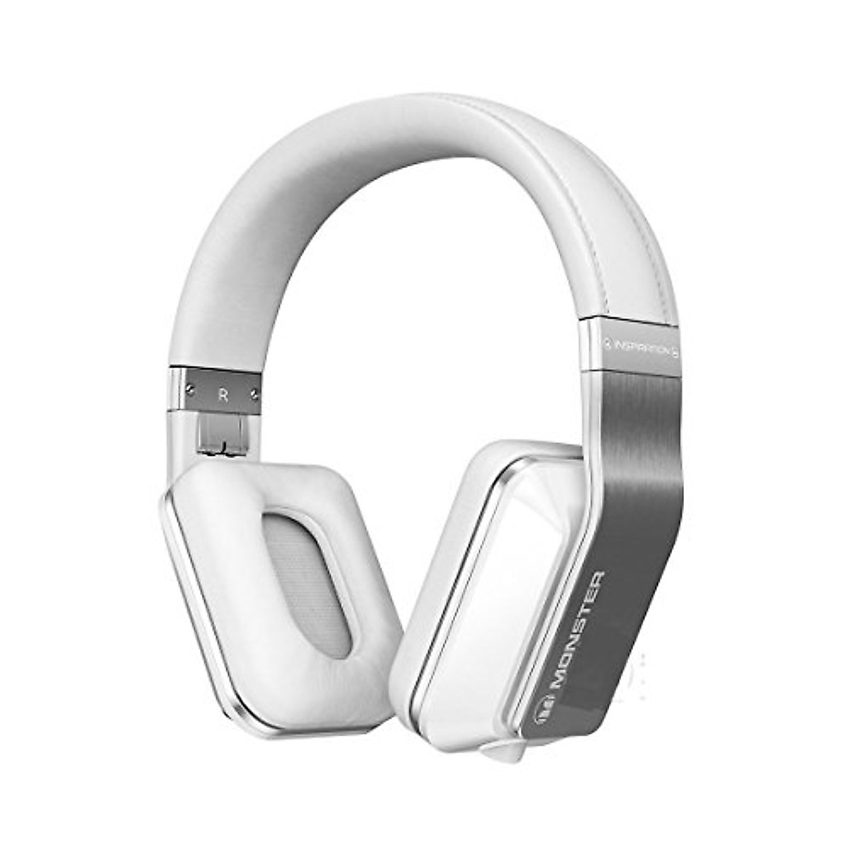 Earpads Leather Cushion Repair Parts for Monster Inspiration Headphones Replacement Earmuffs (Headband White)