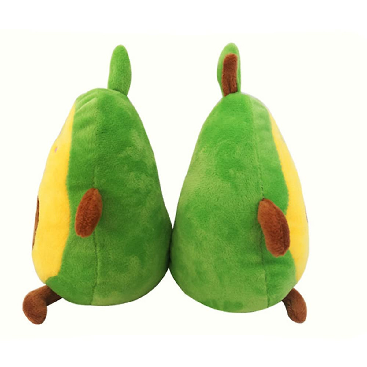 OUKEYI Avocado Plushie Toy Figure Stuffed Toy Double-Sided Mood Plushie Yellow and Green