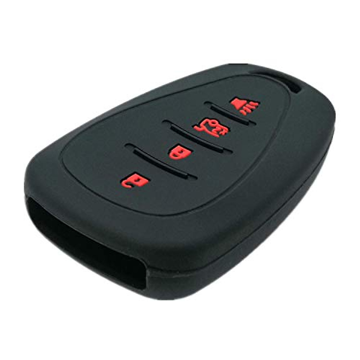 KAWIHEN Silicone Key Fob Cover Compatible with 2016-2020 Chevrolet Chevy Camaro Cruze XL8 Malibu HYQ4EA 1551A-4EA