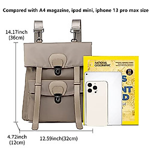 Wesccimo Fashion Backpack Purse For Women Waterproof Nylon Anti Theft Convertible Shoulder Bag Hangbag Brown