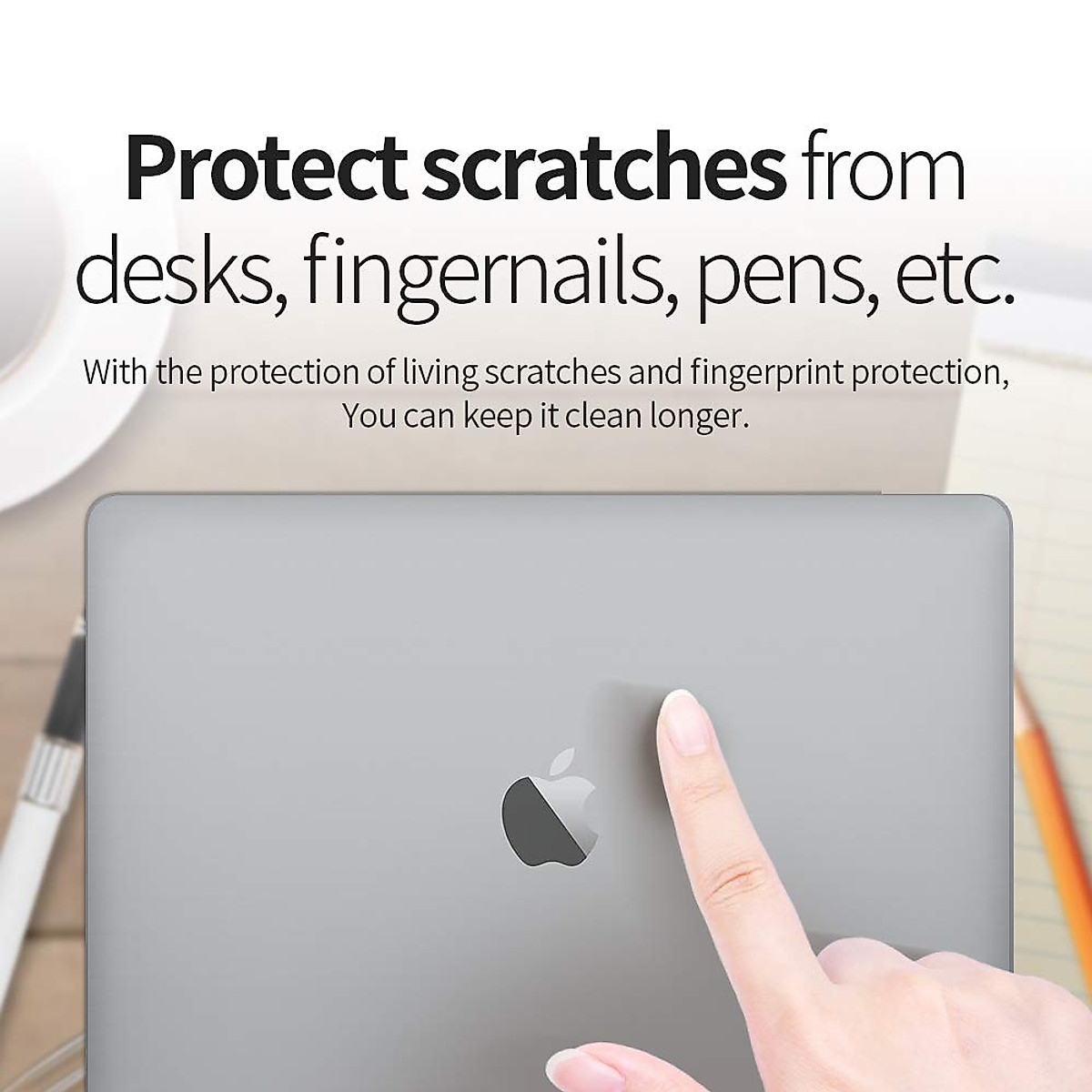 skoko [4 in 1 Full Body Protector Skin Film Compatible with MacBook Air 13 Inch 2021 M1 (A2337), Bubble Free,Similar to Screen Protector TPU Matte Film, Cover, Skins, Decals,Sticker