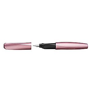 Pelikan Twist Fountain Pen with 1 Ink Cartridge, Medium Nib, Girly Rose, Boxed (806251)
