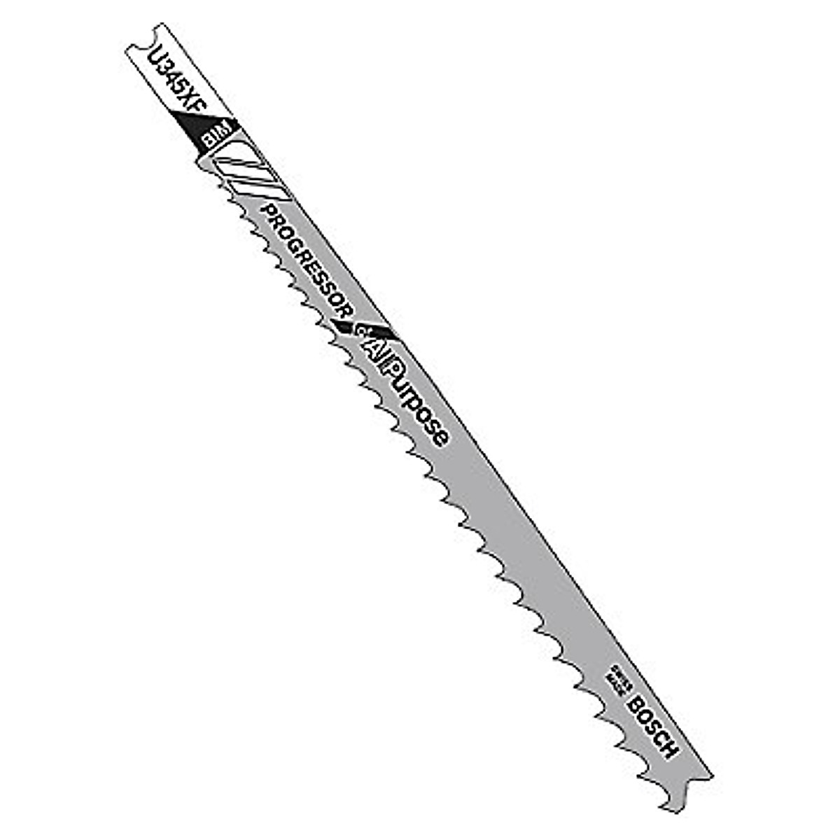 Bosch U211HF 3-5/8" 10 TPI Bi-Metal Universal Shank Jigsaw Blade 5 Pack