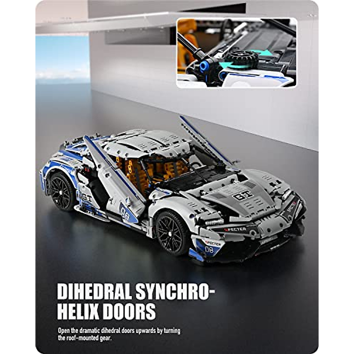 Nifeliz Genera Sports Car Building Toy Sets for Adults, A Colletible Supercar Model to Build and Display, Gift for Sports Car Fans and Adults (2,910 Pieces)