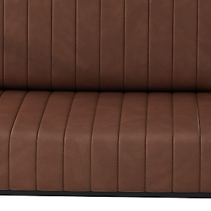Brown Accent Chair, Arm Chairs PU Leather Comfy Modern Home Furniture for Living Room 26.77" L X 25.98" W 29.53" H
