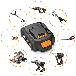 rebicacate 2 Packs 20v Lithium Replacement Battery for Worx 20V Battery PowerShare for WA3520 WA3525 WA3575 WG151s WG155s WG251s WG255s WG540s WG545s WG890 WG891