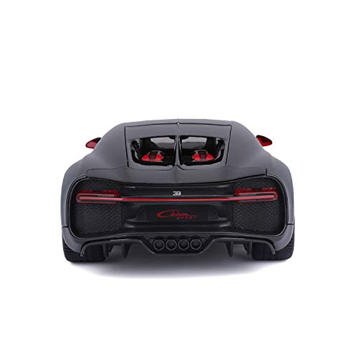 Maisto Bugatti Chiron Sport 1/18 Diecast Model Car - Black/Red (18-11044-00000022)