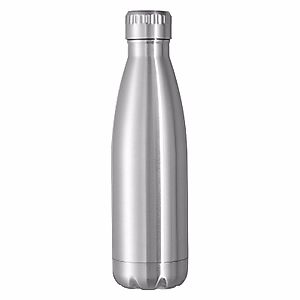 VEGOND 17oz Stainless Steel Water Bottles, Reusable Metal Sports Water Bottle Keeps Drink Hot and Cold, BPA Free Double Wall Vacuum Cola Shape Insulated Water Bottle for Camping Gym, 1 Pack