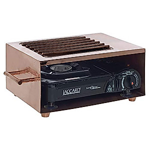 HUBERT Butane Burner Cover Hammered Copper Finish - 16"L x 12 1/2"W x 7"H