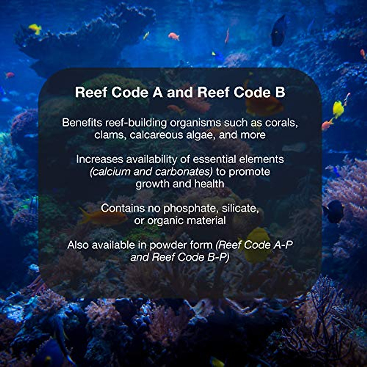 Brightwell Aquatics ABARCA2L Reef Code A Liquid Salt Water Conditioners for Aquarium, 67.6-Ounce