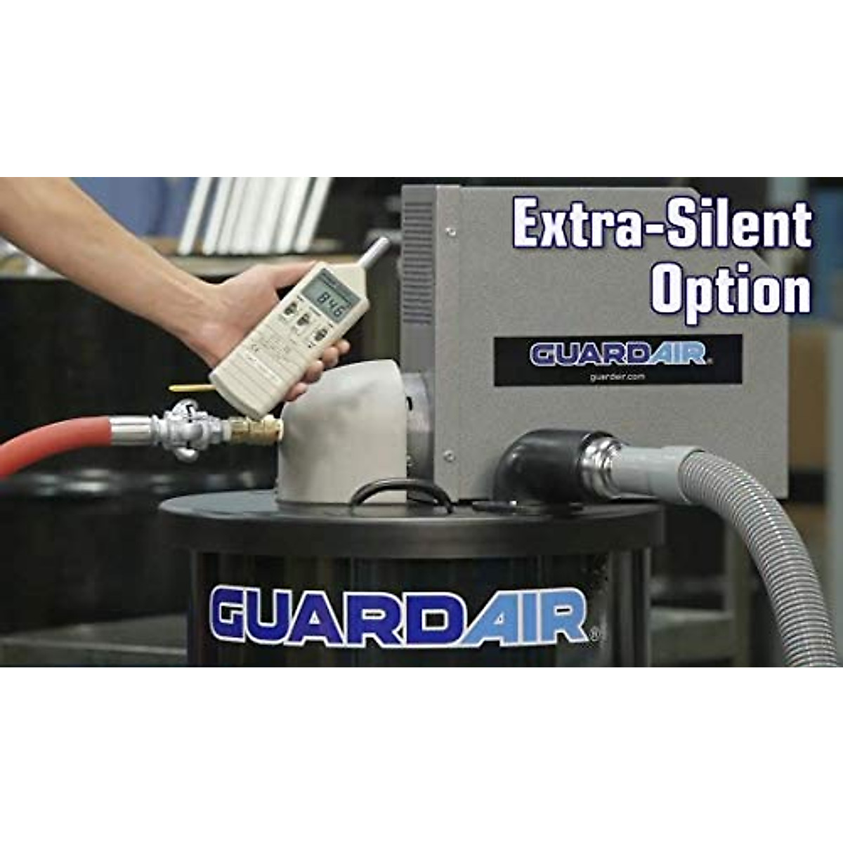 Guardair Pneumatic Vacuum N551BC 55 Gallon Drum Complete Kit with B Venturi Head, 2-Inch Hose and Tools