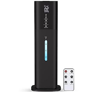 Humidifiers Large Room Bedroom with 7 Colors Light, 2.1Gal(8L) 3 Speed Quiet Ultrasonic Cool Mist Humidifier with 360° Nozzle, Humidity Setting, Timer,Aroma Box for Home Plant Baby Yoga Sleep (Black)