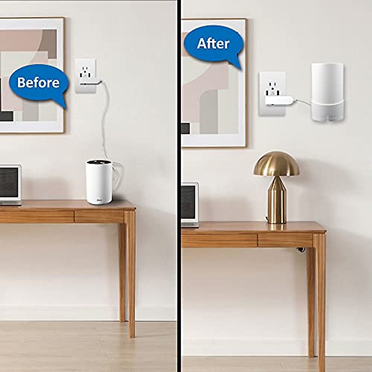 STANSTAR Wall Mount for Deco X68/XE75/XE75 Pro/AXE5300/AXE5400 WiFi 6 Whole Home Mesh WiFi System, Sturdy Wall Mount for Deco X68 AX6600 Router Without Messy Wires